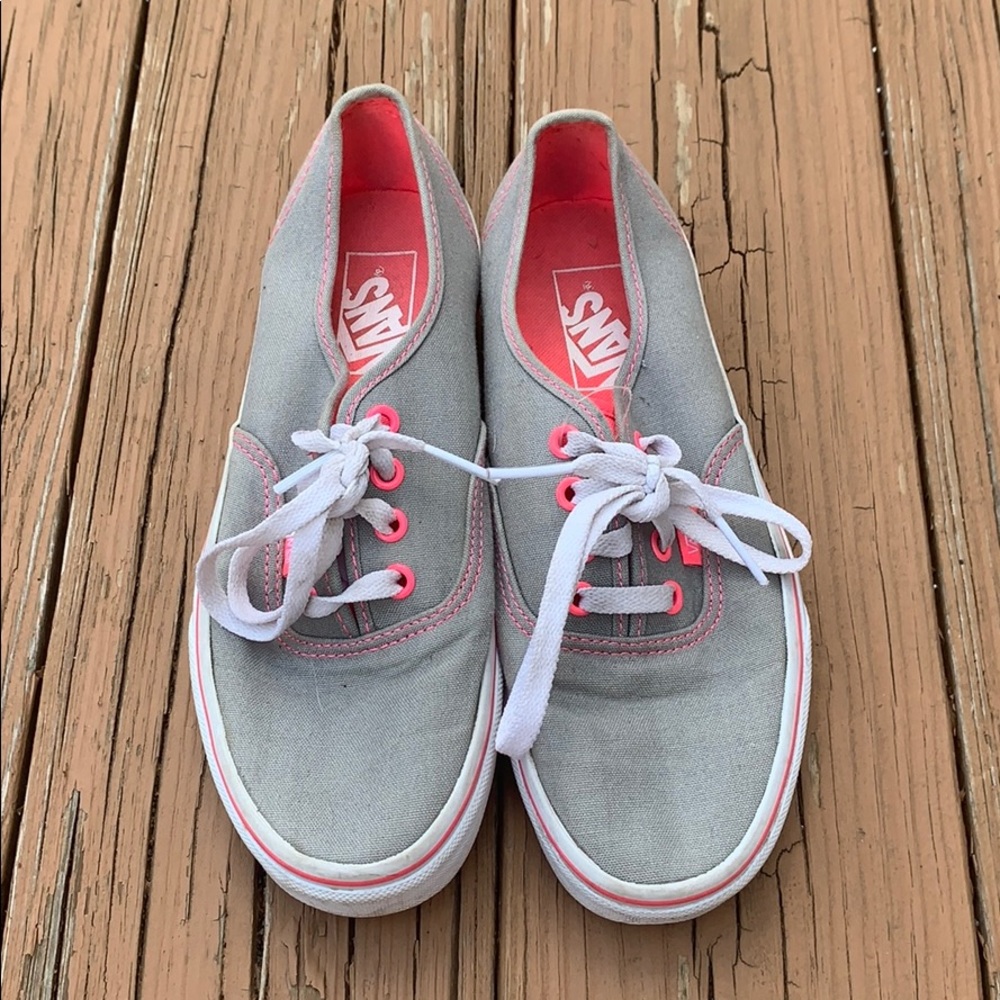 Grey And Pink Vans - Gem